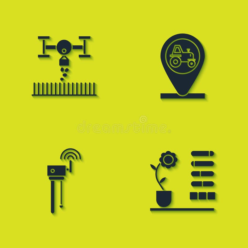 Set Smart Farm with Drone, Flower Status, Router and Wi-fi Signal and ... Set Smart Farm with Drone, Flower Status, Router and Wi-fi Signal and ...