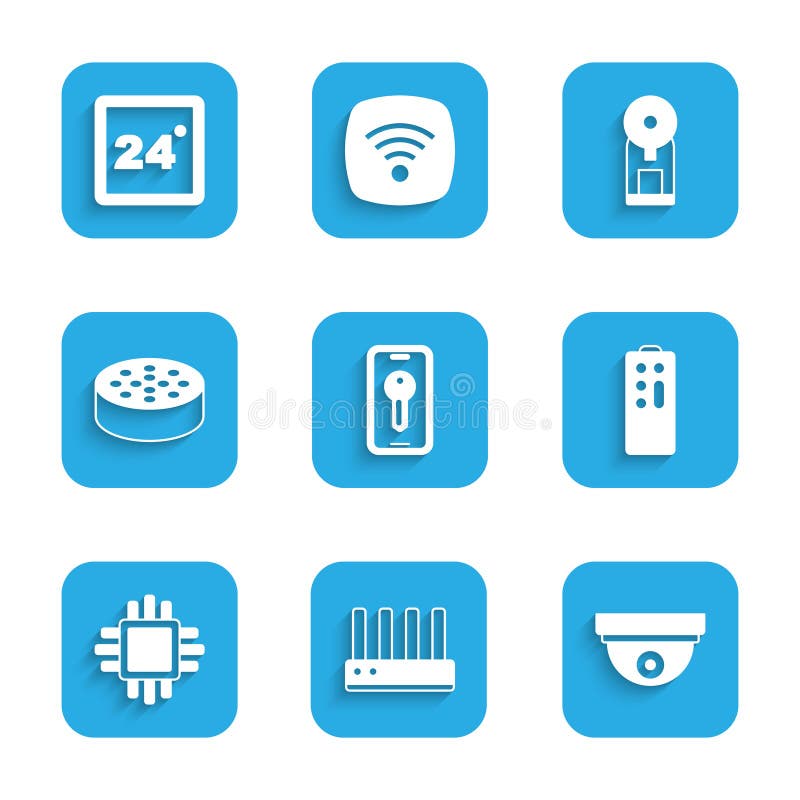 Set Smart Key, Router and Wi-fi Signal, Motion Sensor, Remote Control ...