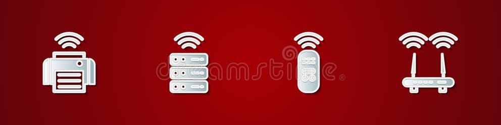 Set Smart Printer, Server, Remote Control and Router and Wi-fi Signal ...