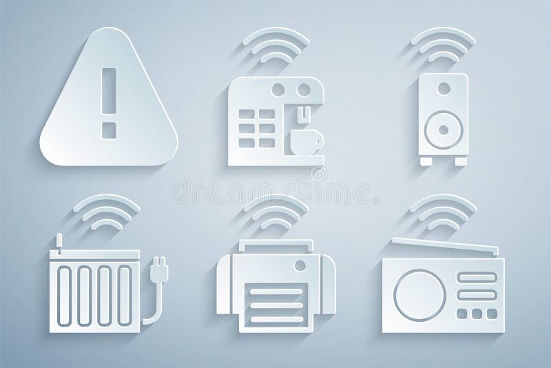 Set Smart Printer, Stereo Speaker, Heating Radiator, Radio, Coffee ...