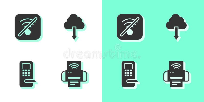 Set Smart Printer System, No Wi-Fi Wireless Internet, Digital Door Lock ...