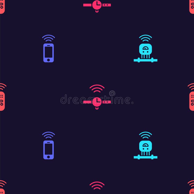 Set Smart Sensor, Wireless Smartphone, Smartwatch and Remote Control on ...