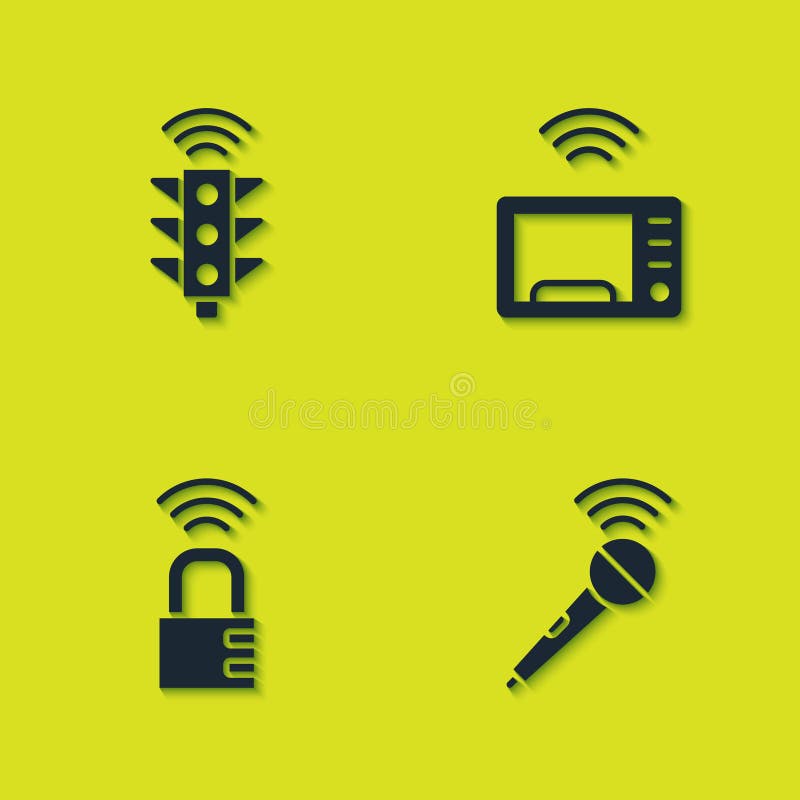 Set Smart Traffic Light, Wireless Microphone, Safe Combination Lock And ...