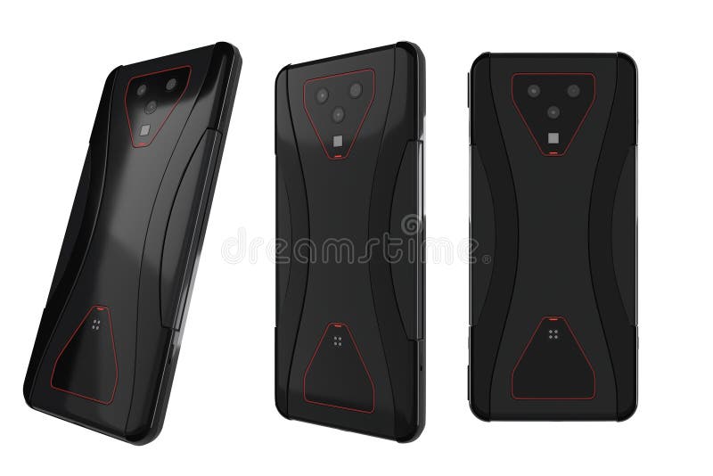 Set of Smartphone S Front and Side Views for Tech Previews and ...