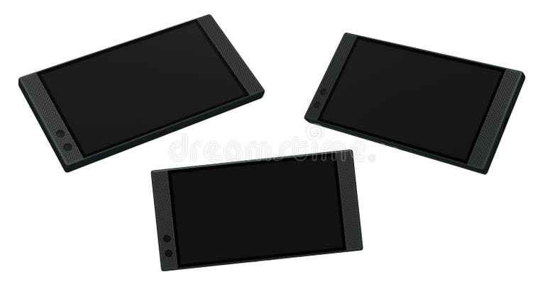 Set of Smartphone S Front and Side Views for Tech Previews and ...