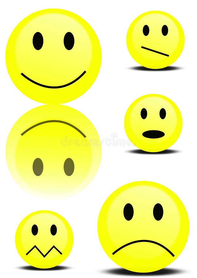 Set of smileys stock illustration. Illustration of client - 28315836