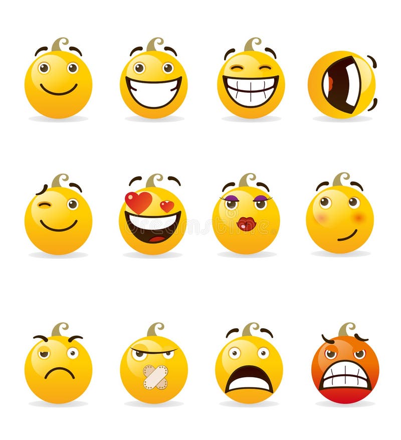 Set of smileys stock vector. Illustration of characters - 34647972