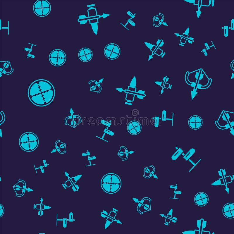 Set Sniper Optical Sight, Medieval Bow and Arrow, Crossed Bullet with ...