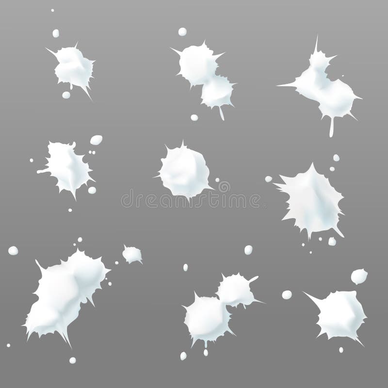Set of snowballs stock vector. Illustration of december - 58980523
