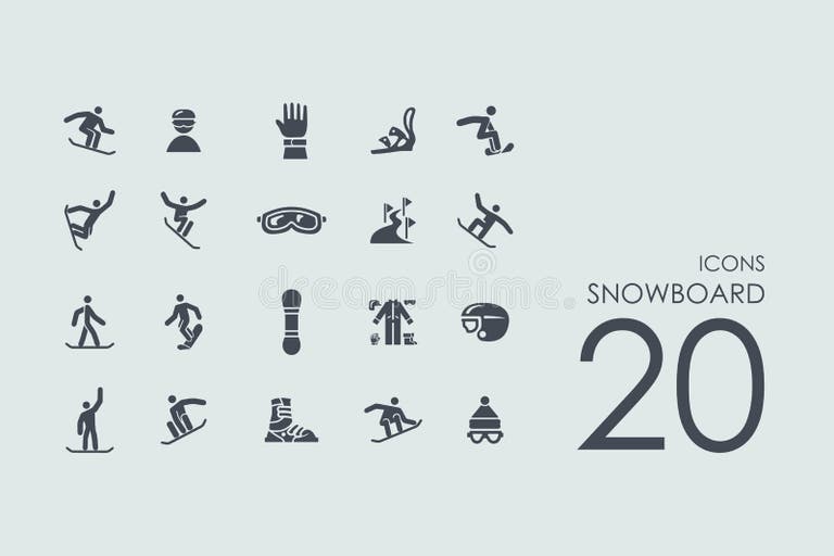 Snowboard Pictogram Stock Illustrations – 1,507 Snowboard Pictogram ...