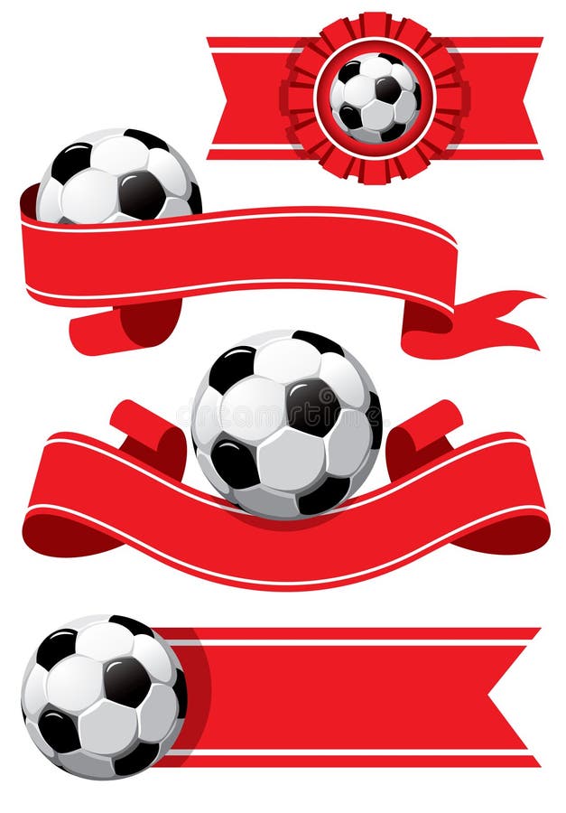 Soccer scroll design stock vector. Illustration of ball - 14590785