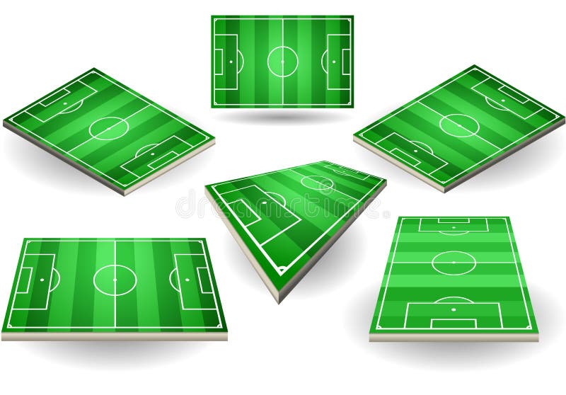 Soccer field stock vector. Illustration of pitch, federation - 41134552