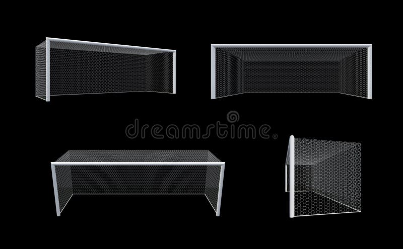 Soccer Net Line Drawing Stock Illustrations – 206 Soccer Net Line ...