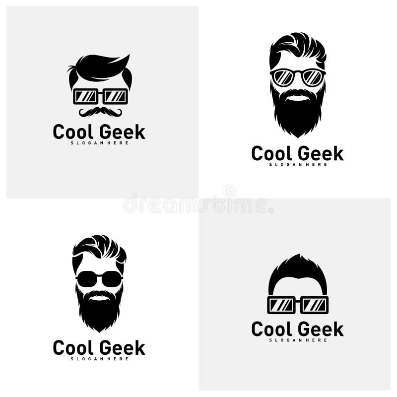 Geek Logo Design Template Vector Stock Illustration - Illustration of ...