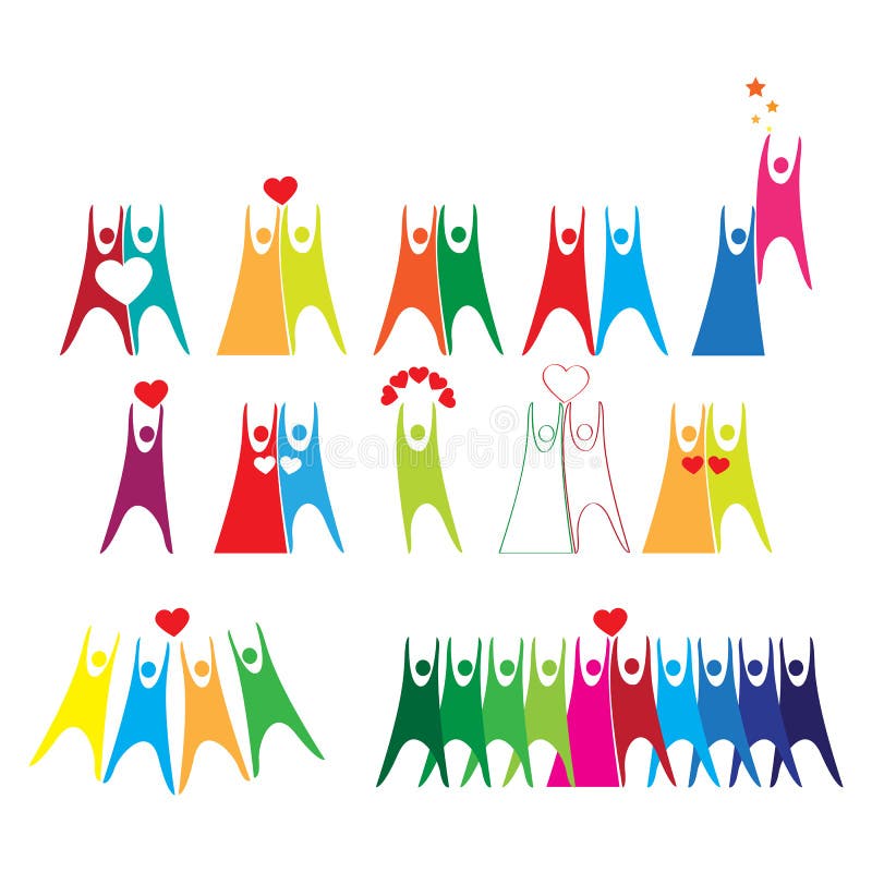 Set of Social Icons and Symbols Stock Vector - Illustration of abstract ...