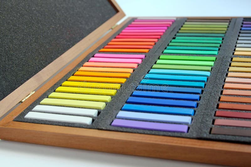 Set of soft pastels. stock photo. Image of bright, colors - 180765094