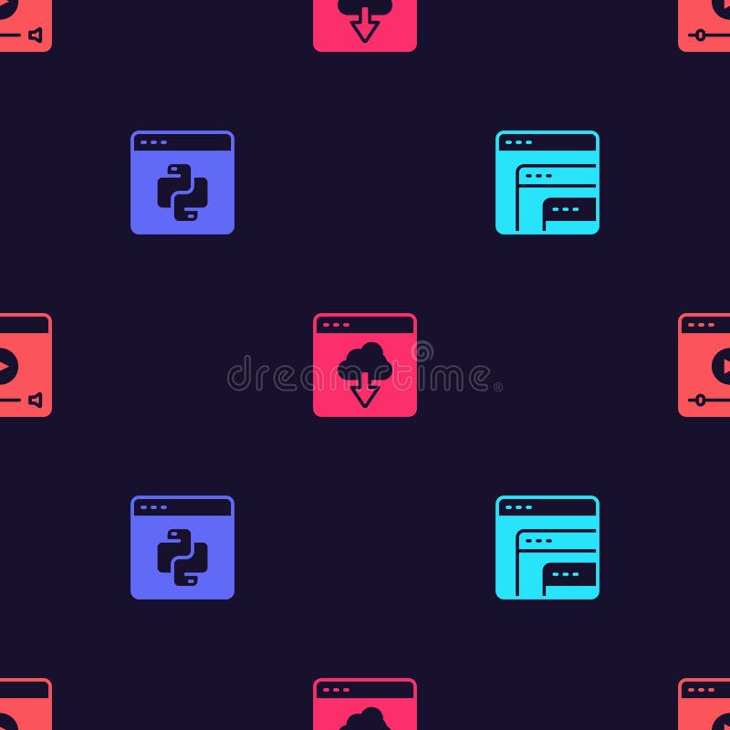 Python Technology for Website Design Stock Vector - Illustration of informatics, page: 166200238