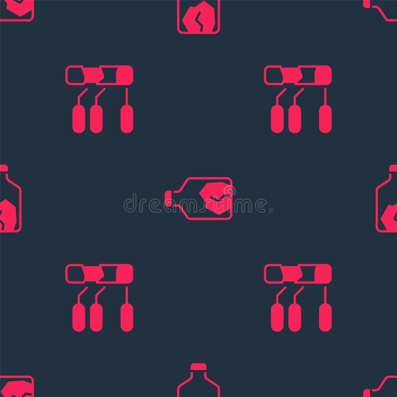 Set Soil Analysis and Ore Mining on Seamless Pattern. Vector Stock ...