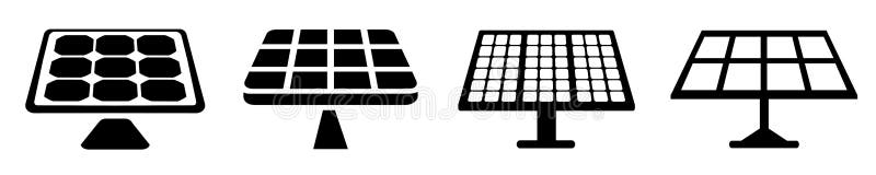Set Solar Battery Icons, Collection Solar Battery Sign â€“ Vector Stock ...