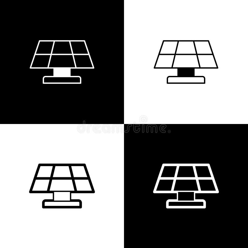 Solar Panel Black White Stock Illustrations – 1,828 Solar Panel Black ...