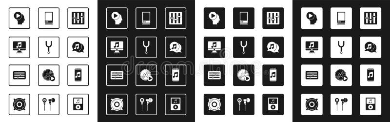 Set Sound Mixer Controller, Musical Tuning Fork, Computer with Music ...