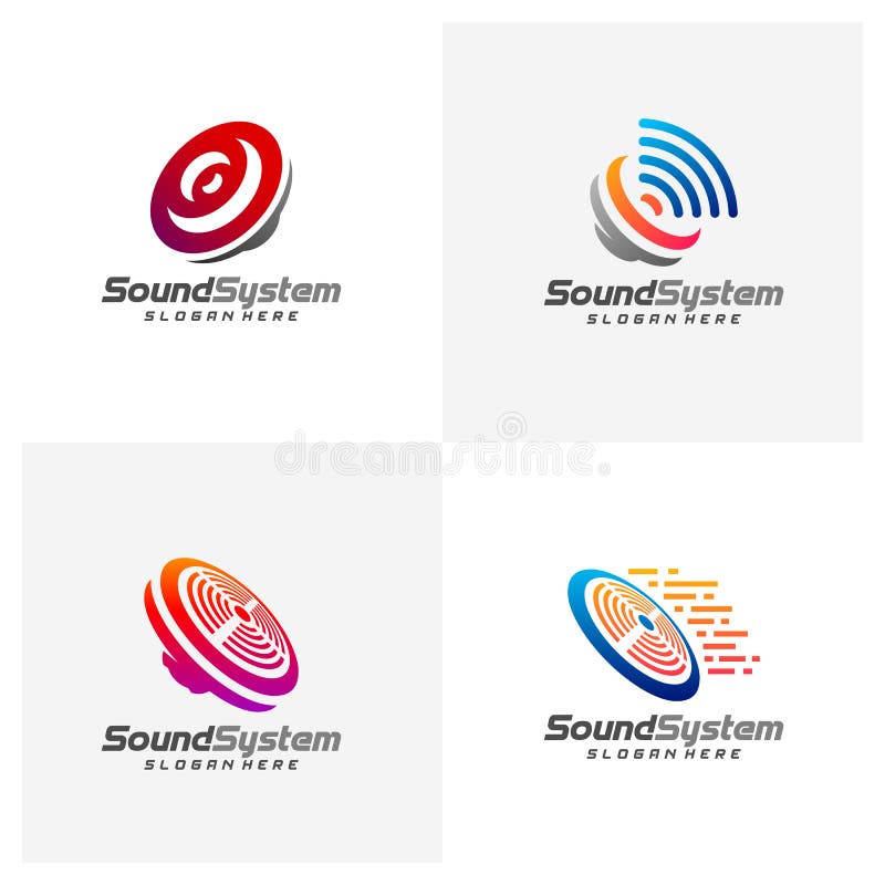 Sound System Logo Design Vector, Sound Logo Template, Concept Design ...