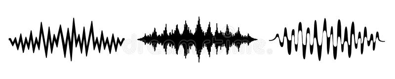 Set Sound Wave Sign, Sound Wave Collection - Vector Stock Vector ...