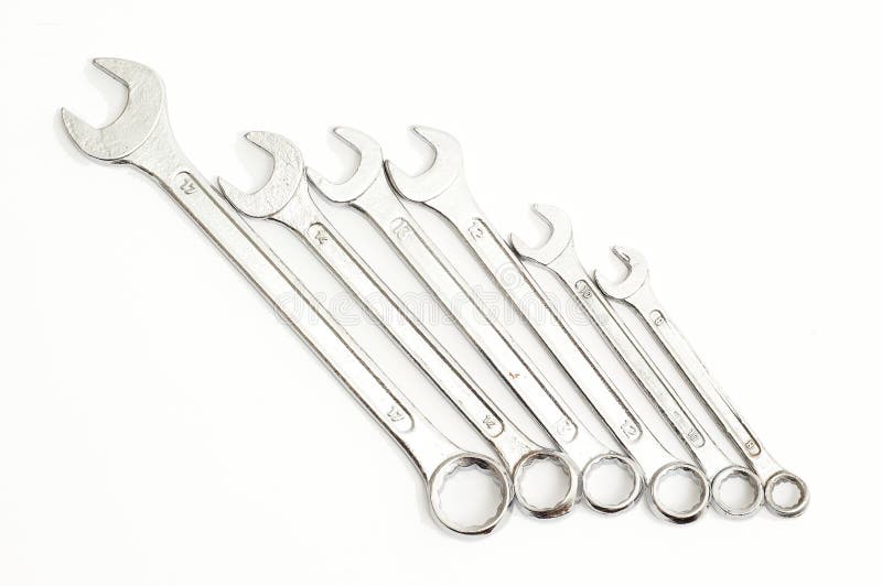 Set of spanners stock image. Image of industry, metallic - 11569321