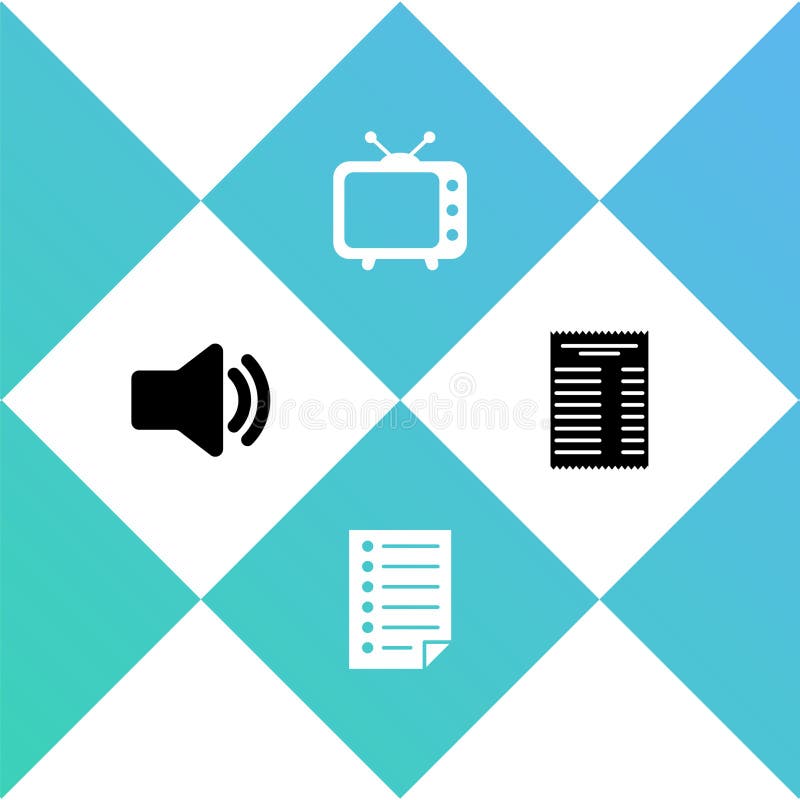 Set Speaker Volume, Document, Television Tv and Paper or Financial ... Set Speaker Volume, Document, Television Tv and Paper or Financial ...