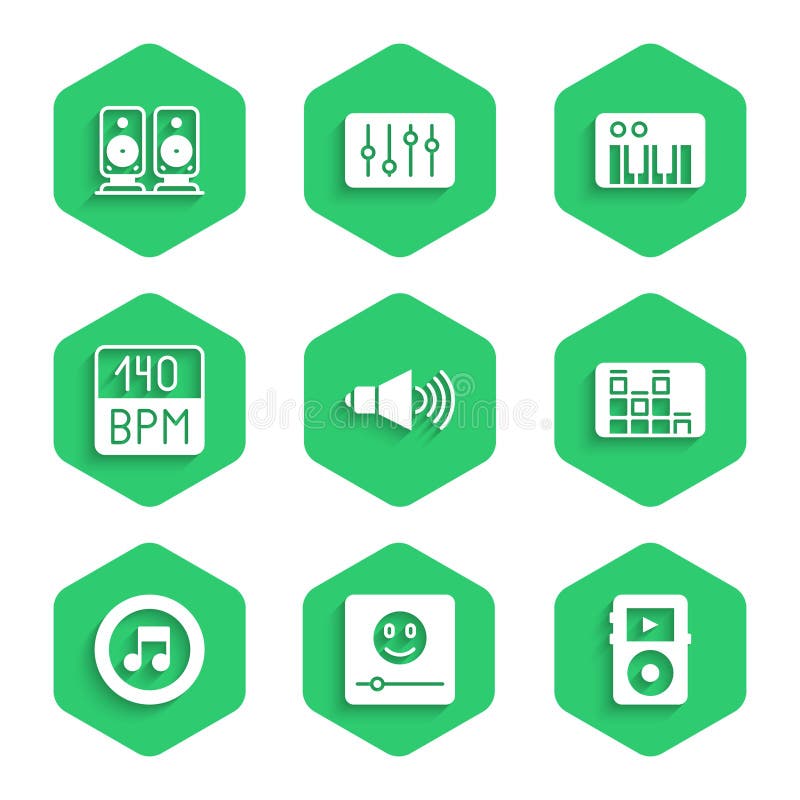 Set Speaker Volume, Music Player, Equalizer, Note, Tone, Bitrate ...