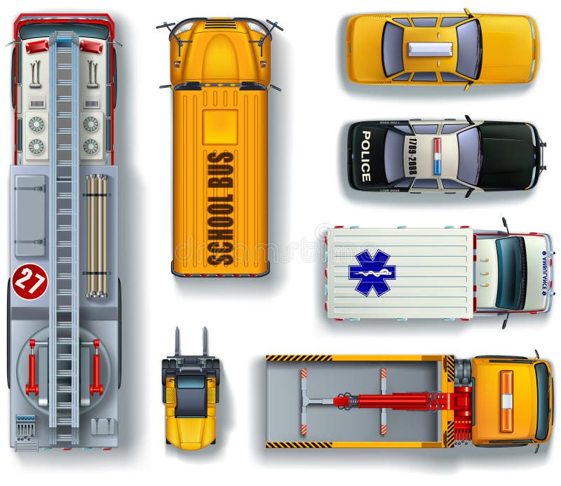 Fire Truck Top View Stock Illustrations – 173 Fire Truck Top View Stock ...