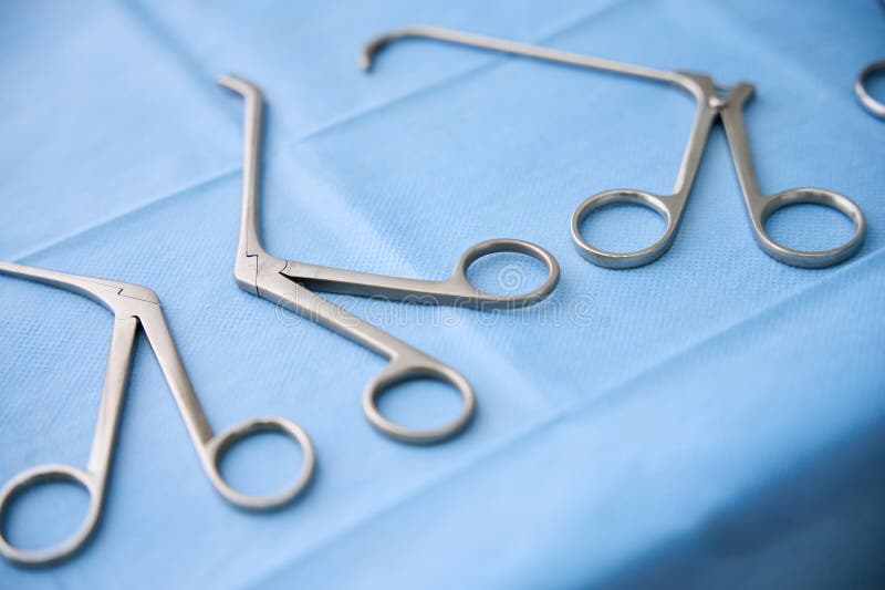 Set of Special Instruments is Prepared for the Operation Stock Photo ...