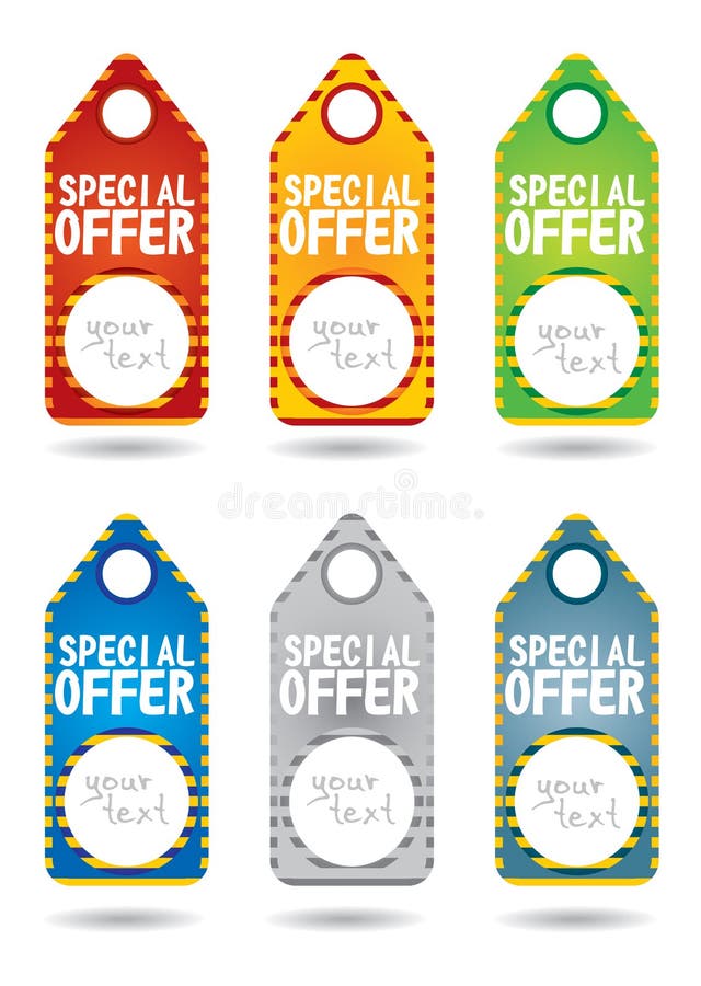 Special Promotion Stickers Set Stock Vector - Illustration of limited ...