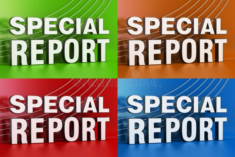 Special Report Graphic stock illustration. Illustration of report ...