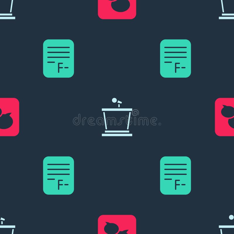 Set Speech Bubble Chat, Stage Stand and Exam Paper with Incorrect ...