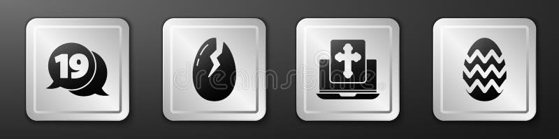 Easter and Cat in a Broken Egg Stock Illustration - Illustration of ...