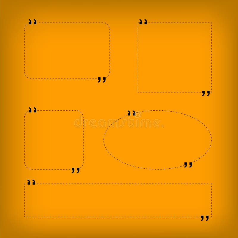 Set of Speech Bubbles. Empty Template Stock Vector - Illustration of ...