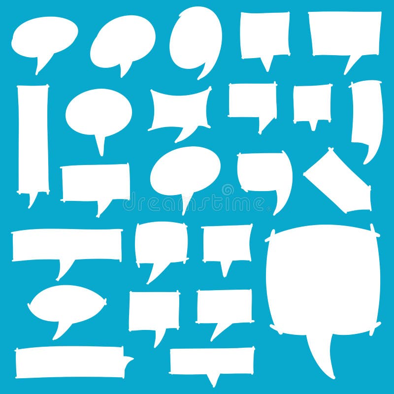 Set of Speech Bubbles stock vector. Illustration of bubble - 172628449