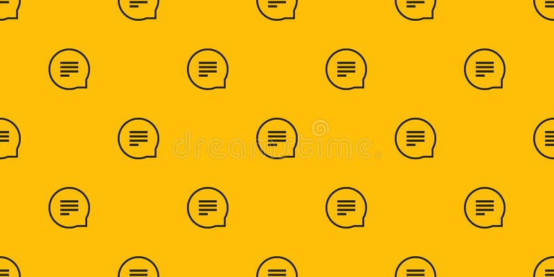 Set of Speech and Thought Bubbles, Communication Symbols - Pattern on ...