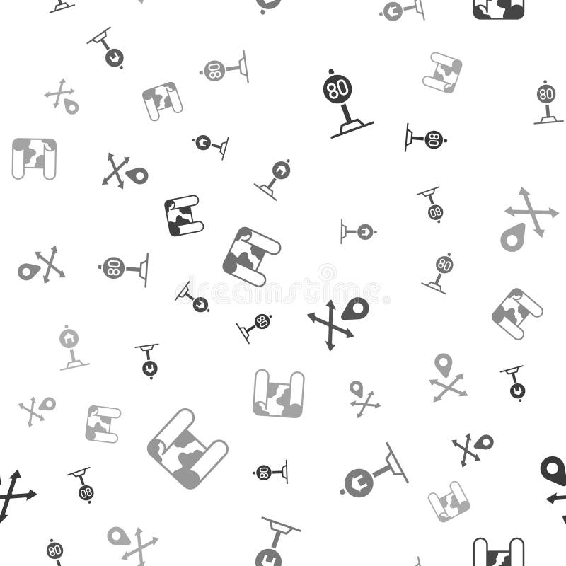 Set Speed Limit Traffic, Hotel Sign for, Location and Folded Map on ...