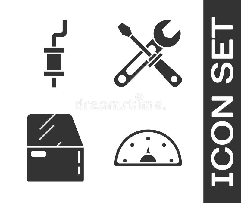 Set Speedometer, Car Muffler, Car Door and Screwdriver and Wrench Tools ... Set Speedometer, Car Muffler, Car Door and Screwdriver and Wrench Tools ...