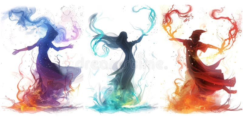 A Set of Spell Effects Dance and Intertwine in a Mesmerizing Spectacle ...