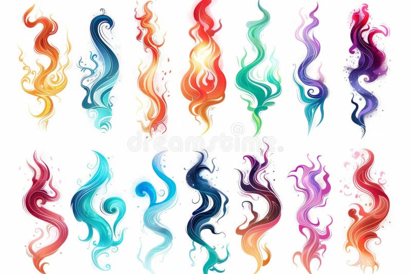 A Set of Spell Effects Dance and Intertwine in a Mesmerizing Spectacle ...