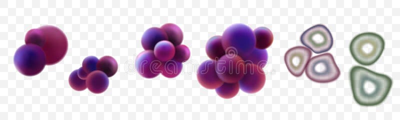 Set Spherical Bacteria Coccus Stock Illustration - Illustration of ...