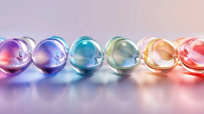 A Set of Spherical Shapes Each with a Unique and Unexpected Color ...