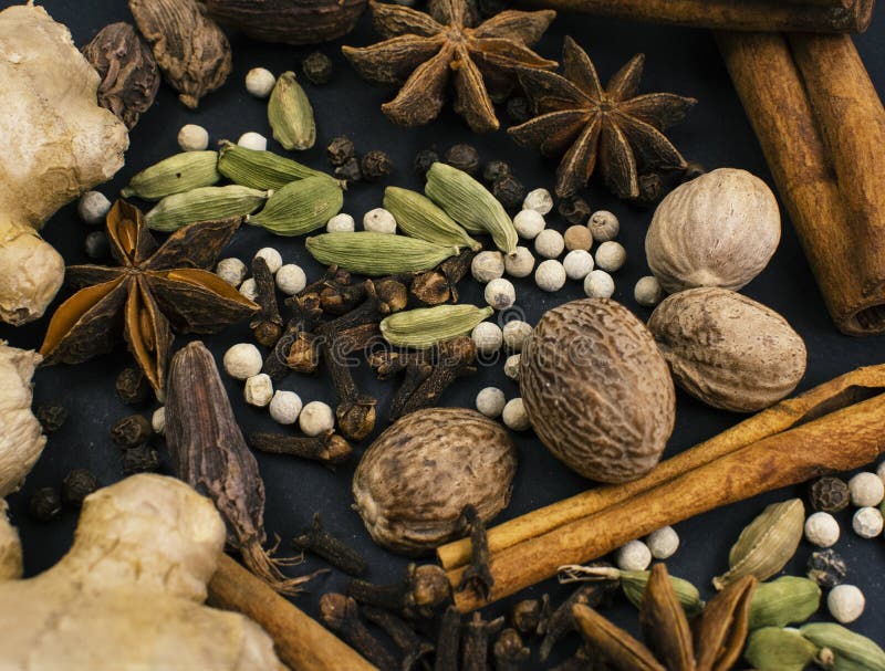 Set of Spices for Masala Tea Stock Image - Image of seasoning, natural ...