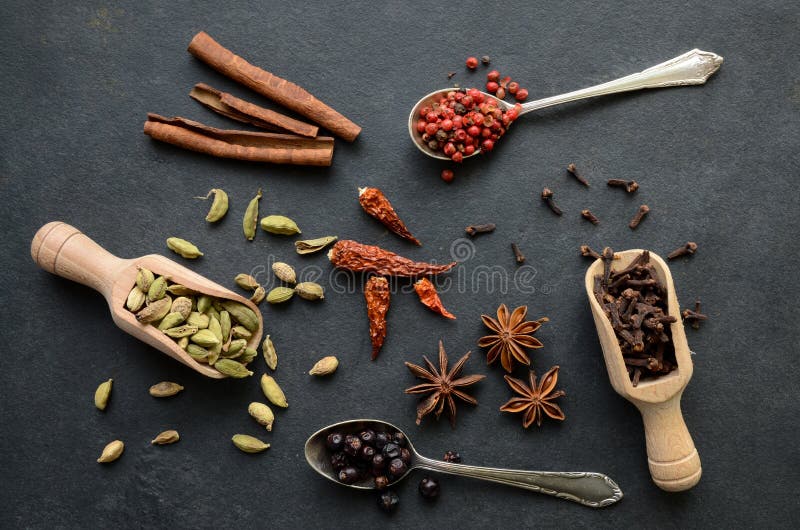 Set of spices stock image. Image of cinnamon, gourmet - 52430169
