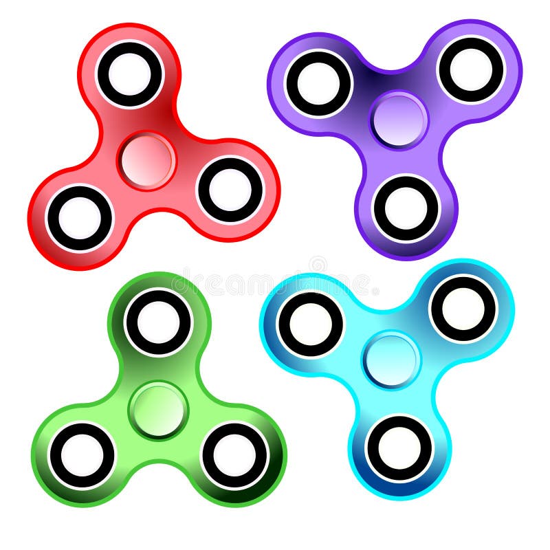 Set of spinner icons stock illustration. Illustration of trend - 100795604