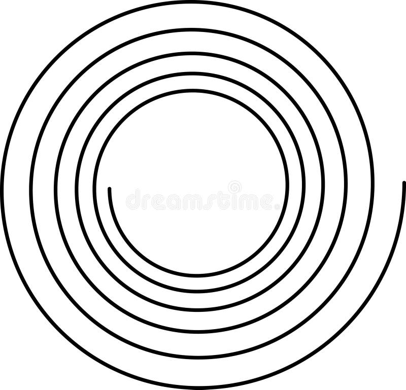 Set of Spiral Design Elements Vector. Spiral Logo Design Elements Stock ...