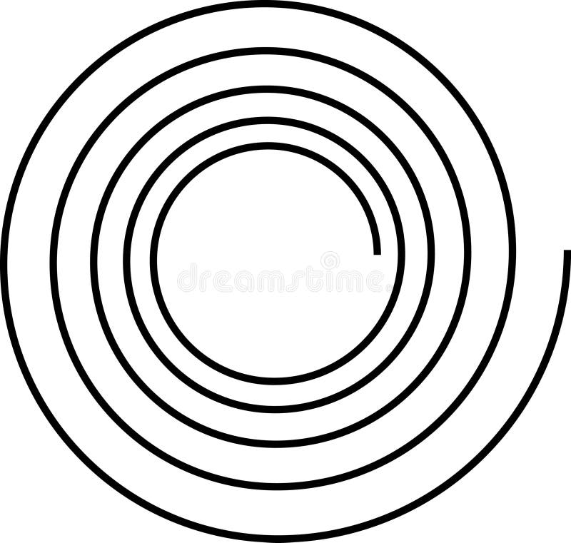 Set of Spiral Design Elements Vector. Spiral Logo Design Elements Stock ...